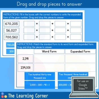 Read And Write Numbers Digital Activity Standard Word And Expanded Form