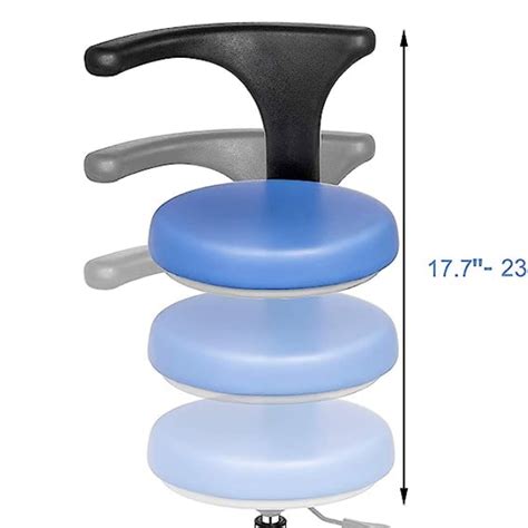 Adjustable Ergonomic Tall Lab Stool WithBackrest