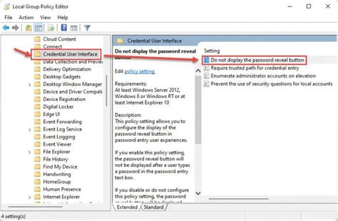 How To Enable Or Disable Reveal Password Button In Windows