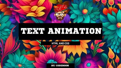 How To Create A Text Animation Use Html And Css With Coderoom Youtube