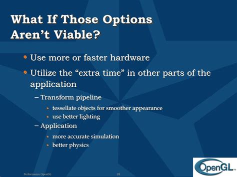 Ppt Performance Opengl Platform Independent Techniques Powerpoint Presentation Id 367178