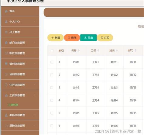 Thinkphpvue中小企业人事管理系统q731fthinkphp 人力资源 Csdn博客