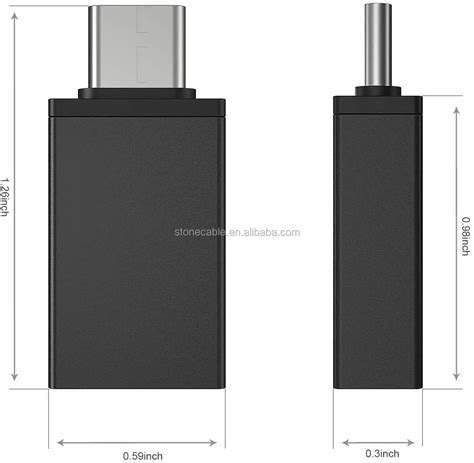 Usb 3 1 Usb C Type C Otg Adapter Male To Usb3 0 A Female Adapter Buy Usb 3 1 Type C Otg