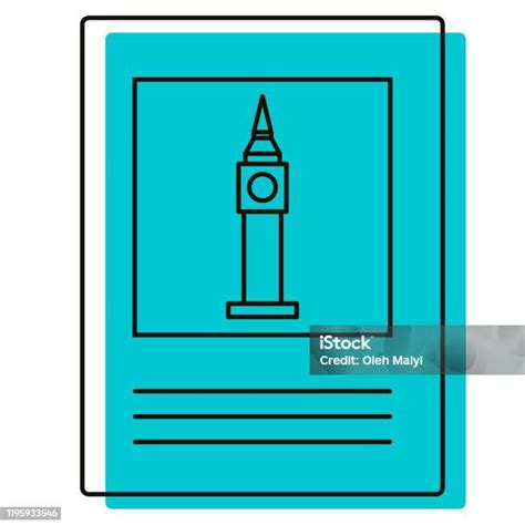 빅 벤 기호입니다 관광의 위치 역사적 기억 유명한 장소 도시에서 탐색 디자인 요소입니다 벡터 그림입니다 흰색 배경에 그림자가 있는 아이콘입니다 0명에 대한 스톡 벡터 아트