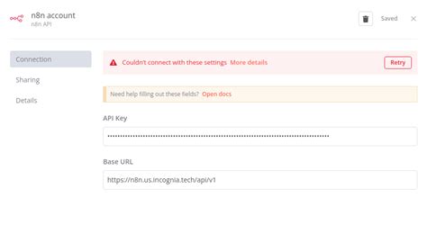 Authorization Failed When Creating N8n Api Credential Questions N8n Community