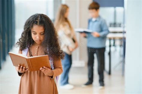 Portrait Of Cute African American Girl At School Stock Image Image Of