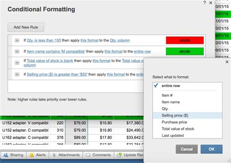 excel conditional formatting how to smartsheet