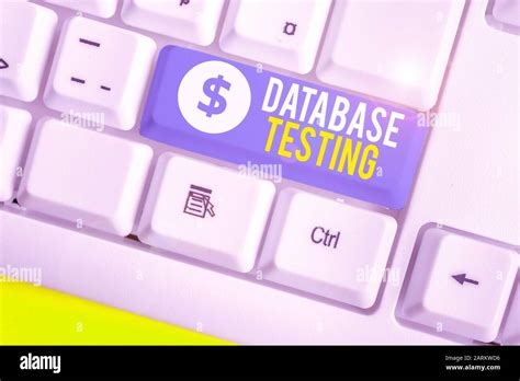 Conceptual Hand Writing Showing Database Testing Concept Meaning