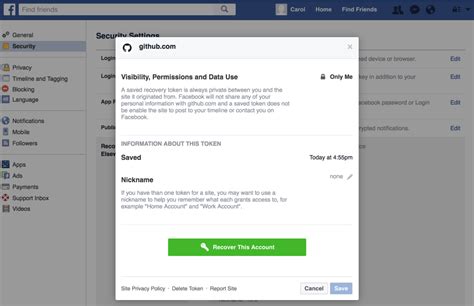 Facebook And Github Test New Account Recovery Option Help Net Security