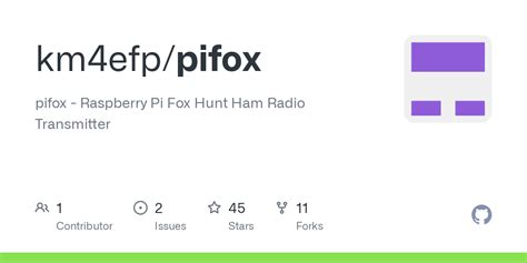 GitHub Km Efp Pifox Pifox Raspberry Pi Fox Hunt Ham Radio Transmitter