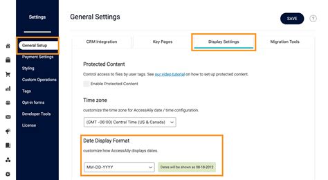 How To Change The Date Format In AccessAlly KB AccessAlly