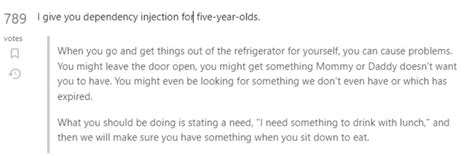 How To Explain Dependency Injection To A 5 Year Old Rameez Khan