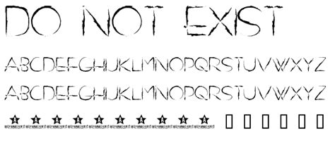 Do Not Exist Font Script Various