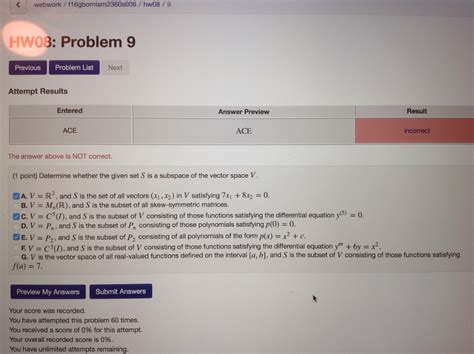 solved determine whether the given set s is a subspace of