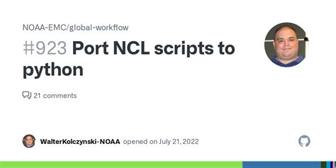 Port Ncl Scripts To Python · Issue 923 · Noaa Emcglobal Workflow · Github