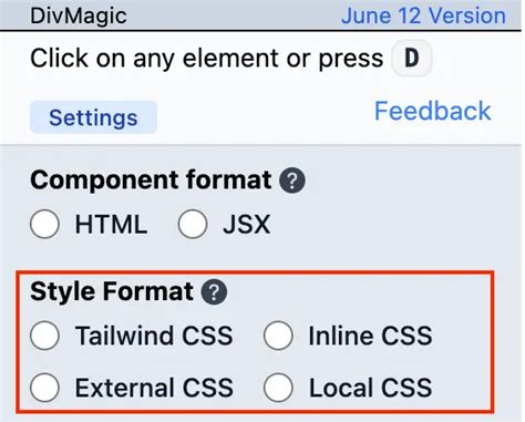 Style Format Divmagic