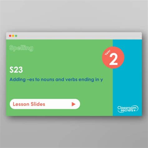 Year Adding Es To Words Ending In Y Resource Pack Resource Classroom Secrets