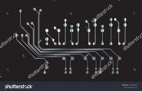 Circuit Board Technology Information Pattern Concept Stock Vector Royalty Free 1568499568