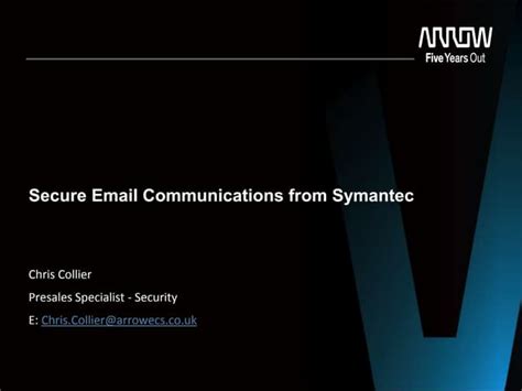 Secure Email Communications From Symantec Pptx Email Internet