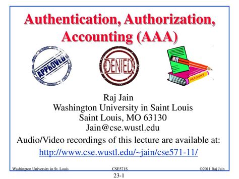 Ppt Authentication Authorization Accounting Aaa Powerpoint Presentation Id5437217