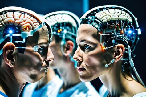 People With Cybernetic Implants Premium Ai Generated Image