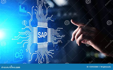 Sap Business Process Automation Software Erp Enterprise Resources Planning System Concept On