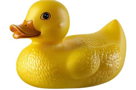 Yellow Rubber Duck Clipart Isolated On White Background High