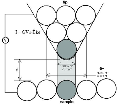 Schematic Of Tip And Sample Interaction For STM Download Scientific Diagram