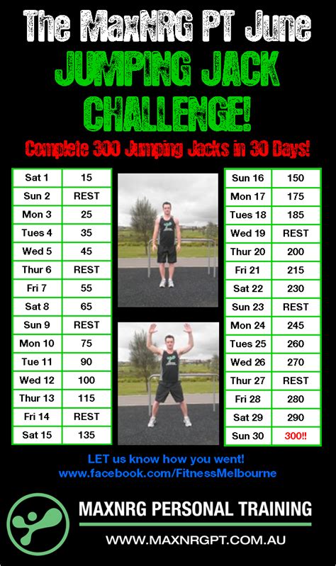 30 Day Jumping Jacks Challenge