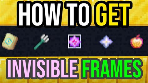 How To Get Invisible Item Frames Minecraft Bedrock And Java Working