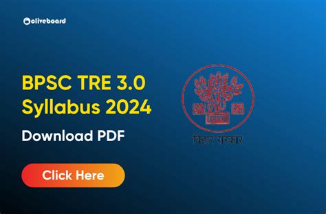 BPSC TRE 4 0 Syllabus And Exam Pattern 2024 Download PDF