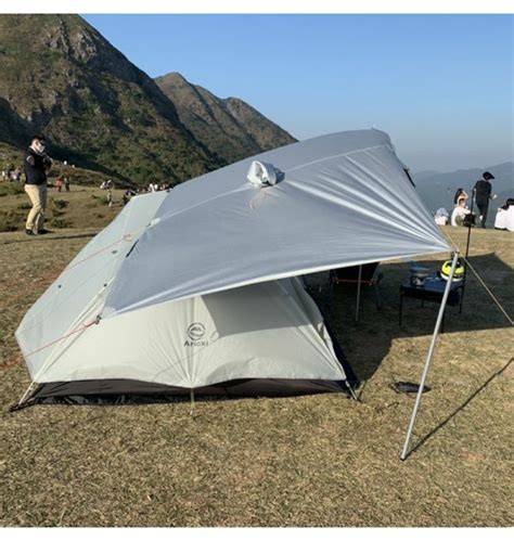 Aricxi 초경량 하이킹 사이클링 레인 코트 야외 차양 캠핑 미니 타프 태양 보호소 15d 실리콘 및 티몬