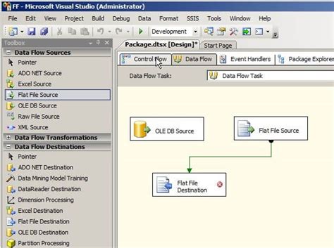 Ssis Configure Source Flat File With Fixed Width From Existing Table