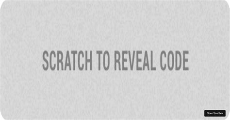 Vue Scratch Off Codesandbox