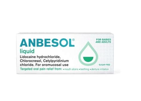 Buy Anbesol Liquid For Mouth Ulcer Relief 10ml