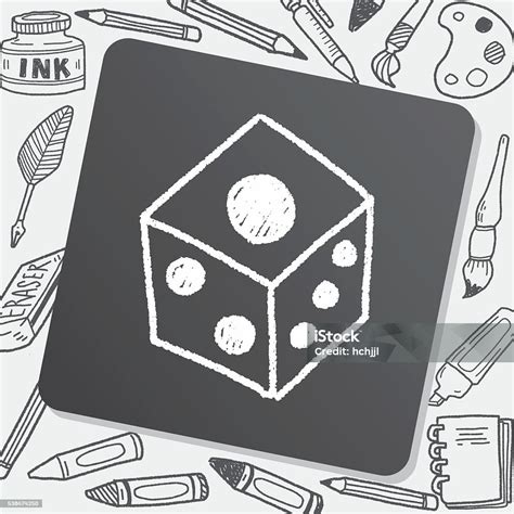 주사위 낙서 그림이요 그리기에 대한 스톡 벡터 아트 및 기타 이미지 그리기 기업 재무와 산업 낙서 드로잉 Istock
