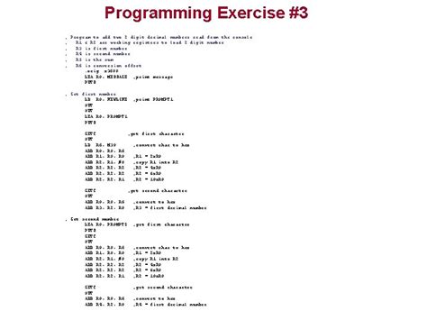 Lc3 Assembly Language Programming Examples Sample Program Count