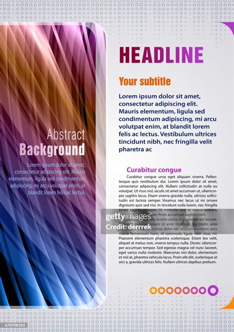 Leaflet Design Example High Res Vector Graphic Getty Images