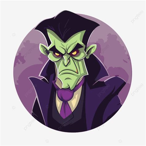 보라색 옷을 입은 악한 뱀파이어의 만화 벡터 악당 클립 아트 만화 Png 일러스트 및 벡터 에 대한 무료 다운로드