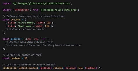 Learn About Glideapps Data Grid React Package Syed Sibtain Razvi Posted On The Topic Linkedin