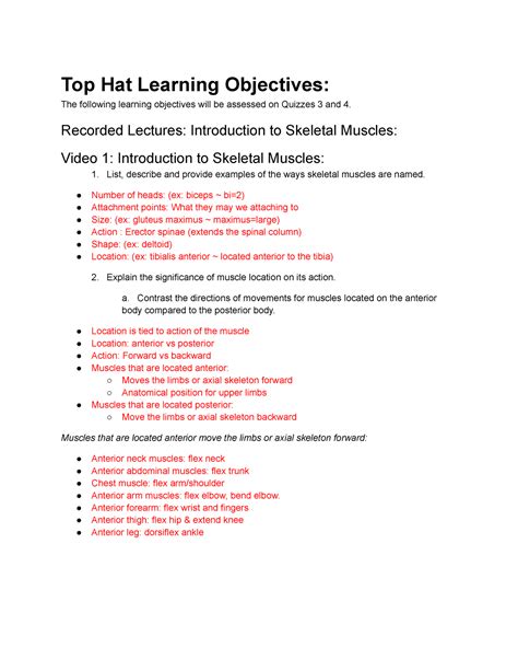 Antr 350 Week 5 Lo Antr 350 Learning Objectives Top Hat Learning
