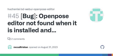 Bug Openpose Editor Not Found When It Is Installed And Localhost Webpage Works · Issue 45
