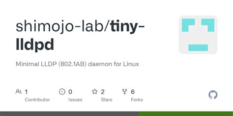 github shimojo lab tiny lldpd minimal lldp 802 1ab daemon for linux