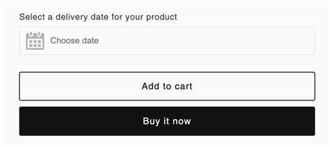 Product Option Block Datepicker Tship