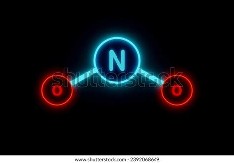 No Nitrogen Dioxide Molecule Model Nitriogen Stock Illustration Shutterstock