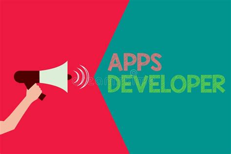 Conceptual Hand Writing Showing Apps Developer Business Photo Text Graphic Artist Software