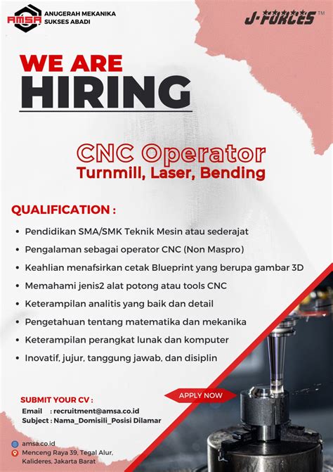 naufal anas ramadhani on linkedin hiring cnc bubut milling fanuc