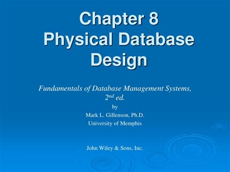 Ppt Maximizing Database Performance Through Physical Design Optimization Powerpoint