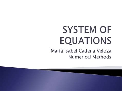 System Of Homogeneous And Non Homogeneous Equations Ppt Nadi Pptx