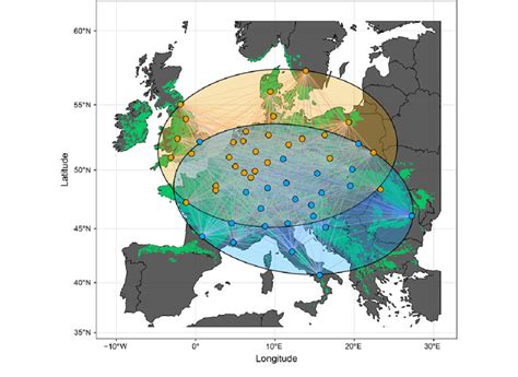 clusters within beech masting synchrony network delineated using the download scientific